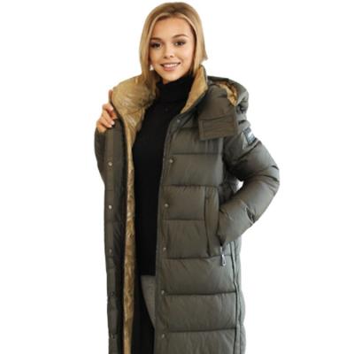 China FODARLLOY 2022 autumn and winter hot style lady cotton-padded jacket  women's cotton long thick puffer jacket for sale