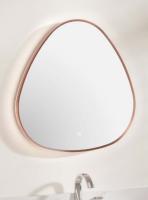 China Triangular Angle Semi Arc Shape LED Bathroom Mirrors Light With Touch Sensor for sale