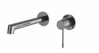 China Gun Grey Chrome Brass Wall Mounted Basin Taps Sink Faucet for sale