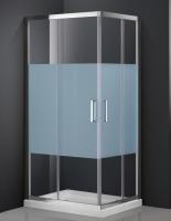 China Square Shower Room, Enclosure With Aluminum Frame,Double Sliding Door ,Corner Entry for sale
