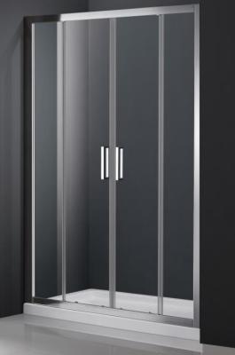 China With Aluminum Frame Foldable Glass Shower Screen For Bath,Double Sliding Door for sale
