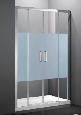 China Glass Bathroom Shower Room， Folding Shower Screen With Aluminum Frame for sale