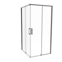 China Contemporary Square Shape Bathroom Shower Room ,doublle sliding door for sale