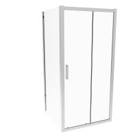 China Stainless Steel, Mirrorlight Color,  Double Sliding Door With Side Panel for sale