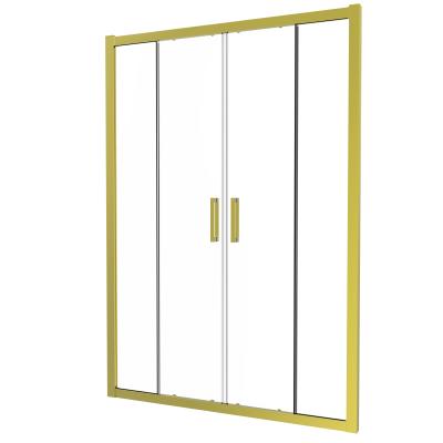 China 304 Stainless Steel, Titanium Brushed Color, Double Sliding  Door for sale