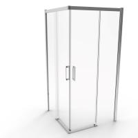 China Aluminum, Mirrorlight Color,,Double Sliding Door ,Bathroom Shower Room for sale