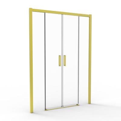 China Aluminum, Titanium Brushed Color, Screen Sliding Door,Bathroom Shower Room for sale