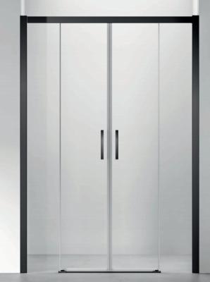 China Stainless Steel,Tempered Glass,Sliding Door ,Matte Black,Bathroom Shower Room for sale