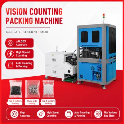 China High Speed Automatic Vision Counting Packaging Machine High Precision Hardware Screw Nut Plastic Small Parts Bag Pouch for sale