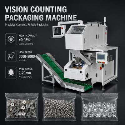 China Rotary Visual Parts Counting Machine with PE Film Packing Material and 8000-10000pcs/min Efficiency and Online Support for sale