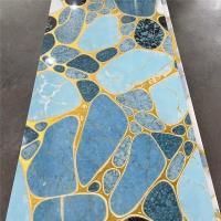 China Spc Shower Wall Panels Uv Sheet Board Stylish Bathroom Cladding Panels 4 X 8ft for sale