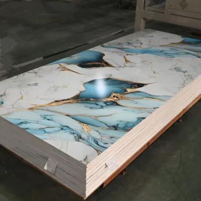 China Luxury marvel Marble Wall Panels Boards Pvc Wall Bathroom Panel 2440mm X 1220mm 48x106 Inch High Quality Wall Panel for sale