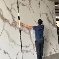 China Luxury marvel Marble Wall Panels Boards Pvc Wall Bathroom Panel 2440mm X 1220mm 48x106 Inch High Quality Wall Panel for sale