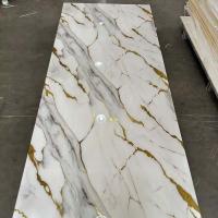 China Hard Lightweight Pvc Marble Sheets Uv Marble Wall Uv Panel Plastic Pvc Marble Sheet Pvc Wall Panels Uv Board for sale