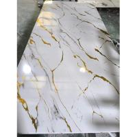 China Hard Lightweight Pvc Marble Sheets Uv Marble Wall Uv Panel Plastic Pvc Marble Sheet Pvc Wall Panels Uv Board for sale