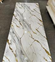 China Spc High Gloss Samble Marble White Spc Wall Panel Bathroom Wall Panels Spc Online Shopping Website for sale