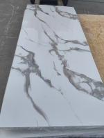 China Spc High Gloss Samble Marble White Spc Wall Panel Bathroom Wall Panels Spc Online Shopping Website for sale