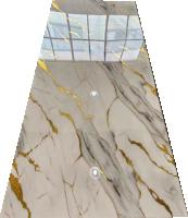 China 10mm Pvc Shower Marble High Gloss Wall Pvc Panels Panel Bathroom Sticker with Light Led Marble 2800mm Decor Panel Pvc for sale