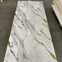 China High Glossy Uv Marble Sheet Pvc Wall Panels Ceiling Board Water Proof for sale