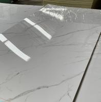 China 10mm Pvc Shower Marble High Gloss Wall Pvc Panels Panel Bathroom Sticker with Light Led Marble 2800mm Decor Panel Pvc for sale