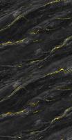 China Marble Pvc Wall Panels With Gold 2800mm White Bathroom Cladding SPC for sale