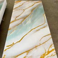 China Marble Wall Panel with Gold Pvc Marble Wall Panel Silver and Gold Marble Wall Panel for sale