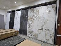 China Gold White Decorative PVC Wall Panel Marble Sheet For Apartment Living Room for sale
