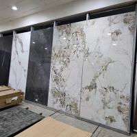 China Pvc Wpc Well Uv Wall Panel Marble Sheet Gold and White Large Effect PVC PANEL WALL Panels Pvc for sale