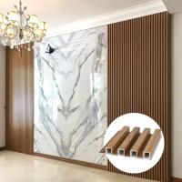 China Fire Resistant Pvc Fluted Wall Cladding 1220mm X 2440mm  5mm Plastic Cladding for sale