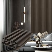 China 160 X 24mm Fluted Wall Panel 2900mm Fireproof Wpc Marble Cladding Indoor Fluted for sale