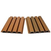 China 219 X 26mm Outdoor Wall Panel Hollow Exterior Villa Bathroom Warehouse Co Extrusion for sale