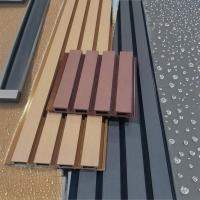 China Anti Static Outdoor Wall Panel 219mm Plastic Composite Wall Panels Grooved Exterior Cladding for sale