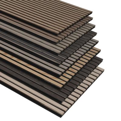 China Oak Acoustic Wall Panels 2400 X 600mm 21mm  Diy Acoustic Wood Slat Panels for sale