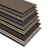China Oak Acoustic Wall Panels 2400 X 600mm 21mm  Diy Acoustic Wood Slat Panels for sale