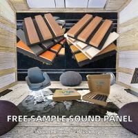 China 19.5 X 12.5cm Acoustic Wall Panels 3D Hotel Acoustic Slat Wood Sound Solutions for sale