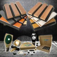China 19.5 X 12.5cm Acoustic Wall Panels 3D Hotel Acoustic Slat Wood Sound Solutions for sale