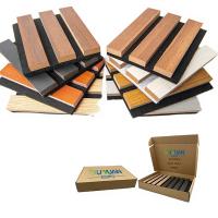 China 19.5 X 12.5cm Acoustic Wall Panels 3D Hotel Acoustic Slat Wood Sound Solutions for sale