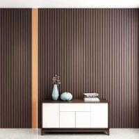 China Nano Fluted Wall Panel 3d Insulated Slat Wood Indoor Decorate Wpc Insulated Pvc Panels for sale