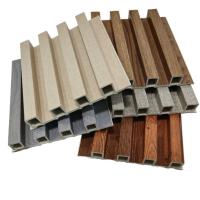 China 100% Recyclable Pvc Fluted Panel Oak School Acoustic Slat Wood Wall Panels for sale
