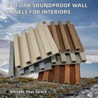 China 100% Recyclable Pvc Fluted Panel Oak School Acoustic Slat Wood Wall Panels for sale