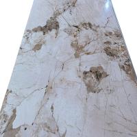 China Unilin Lock PVC Marble Sheet Waterproof 3D Pattern Graphic Wall Panel For Bedroom for sale