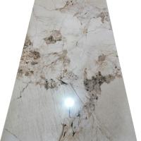 China Unilin Lock PVC Marble Sheet Waterproof 3D Pattern Graphic Wall Panel For Bedroom for sale
