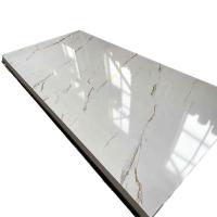 China PVC UV Marble Wall Panels Bedroom Graphic Cultured Marble Panels For Shower Walls for sale