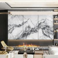 China PET Glossy Marble Bamboo Charcoal Board Veneer Marble Fiber Wall Panel Bamboo Charcoal  Board Bamboo Charcoal Solid Board for sale