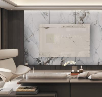 China PET Glossy Marble Bamboo Charcoal Board Veneer Marble Fiber Wall Panel Bamboo Charcoal  Board Bamboo Charcoal Solid Board for sale