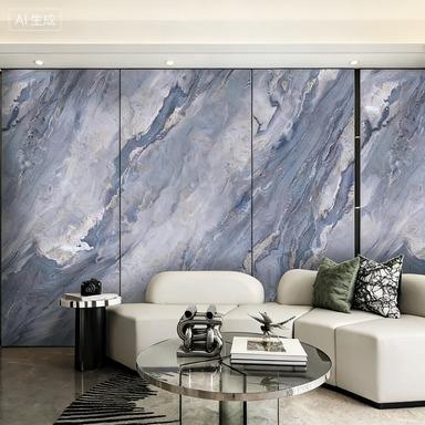 China PET Glossy Marble Bamboo Charcoal Board Veneer Marble Fiber Wall Panel Bamboo Charcoal  Board Bamboo Charcoal Solid Board for sale