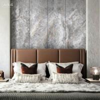 China PET Glossy Marble Bamboo Charcoal Board Veneer Marble Fiber Wall Panel Bamboo Charcoal  Board Bamboo Charcoal Solid Board for sale