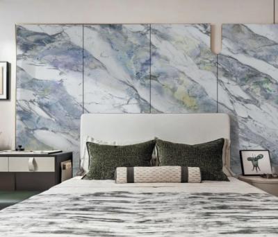China PET Glossy Marble Bamboo Charcoal Board Veneer Marble Fiber Wall Panel Bamboo Charcoal  Board Bamboo Charcoal Solid Board for sale