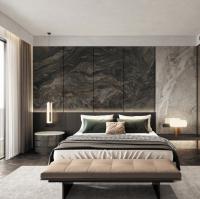 China PET Glossy Marble Bamboo Charcoal Board Veneer Marble Fiber Wall Panel Bamboo Charcoal  Board Bamboo Charcoal Solid Board for sale