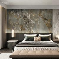China PET Glossy Marble Bamboo Charcoal Board Veneer Marble Fiber Wall Panel Bamboo Charcoal  Board Bamboo Charcoal Solid Board for sale